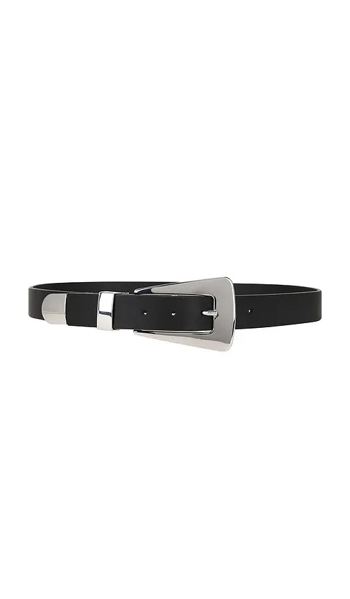 LAMARQUE Brooklyn Belt - Black & Silver