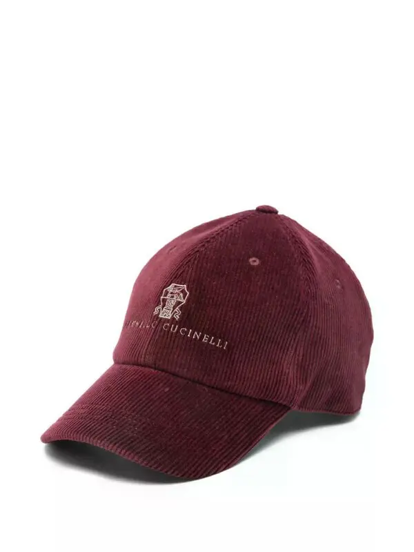 Brunello Cucinelli Corduroy Cap - Red