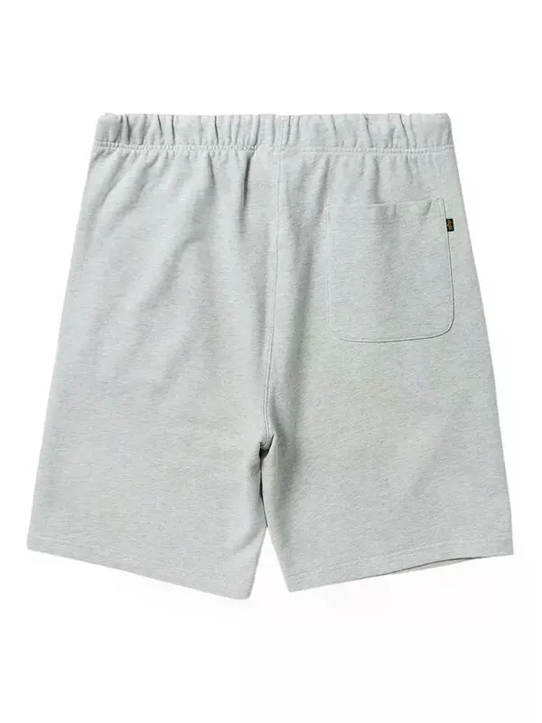 Alpha Industries Logo-patch Shorts - Grey