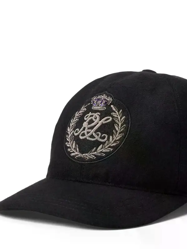 Ralph Lauren Purple Label Logo-embroidered Cap - Black