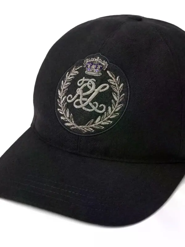 Ralph Lauren Purple Label Logo-embroidered Cap - Black