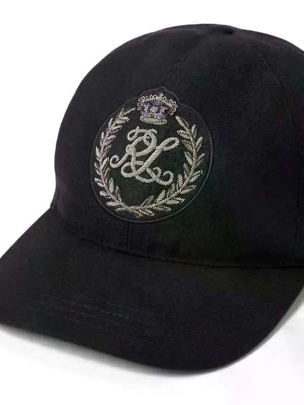 Ralph Lauren Purple Label Logo-embroidered Cap - Black