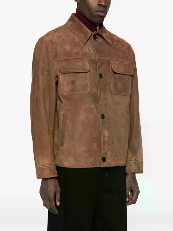 LARDINI Button-fastening Flap-pocket Jacket