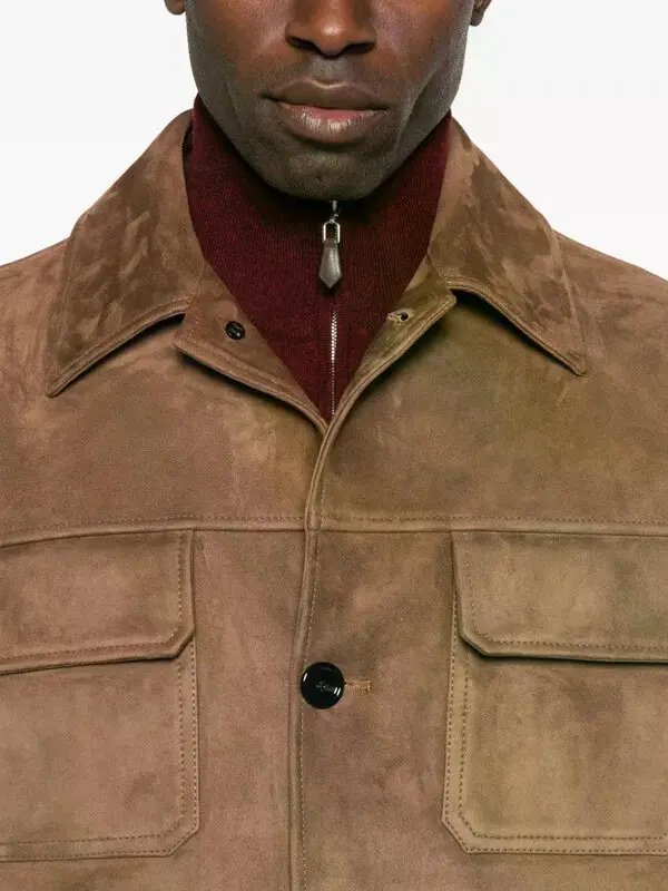 LARDINI Button-fastening Flap-pocket Jacket