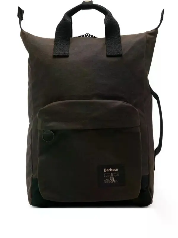 Barbour Waxed-cotton Backpack - Green