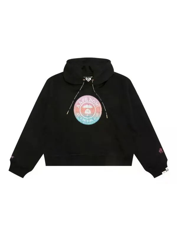 A BATHING APE Cotton Hoodie With Circular Logo