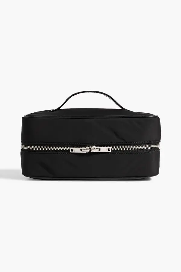 Sandro Leather-Trimmed Shell Wash Bag