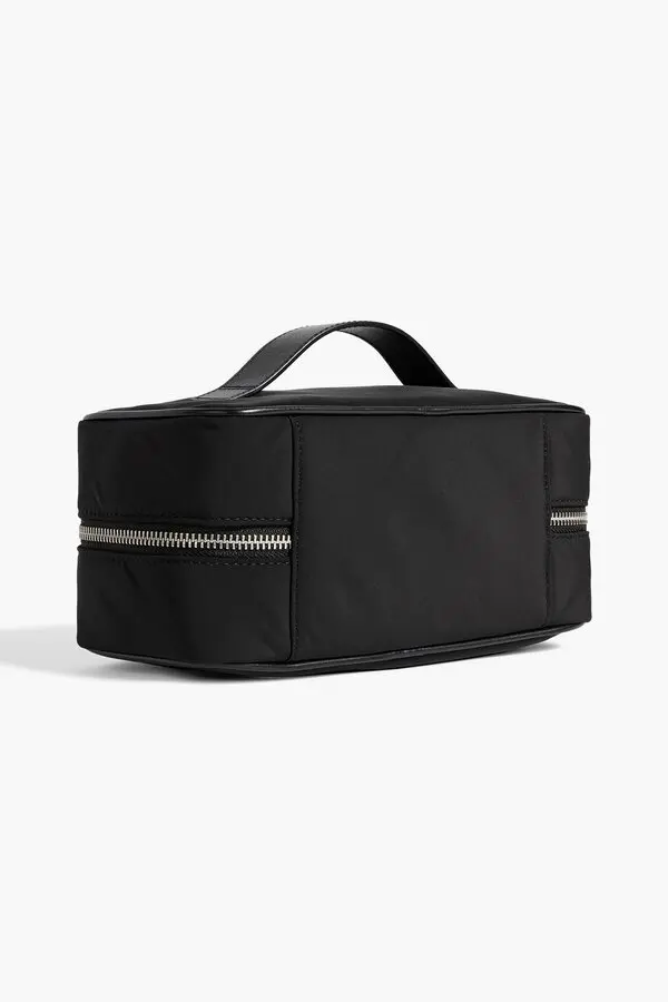 Sandro Leather-Trimmed Shell Wash Bag