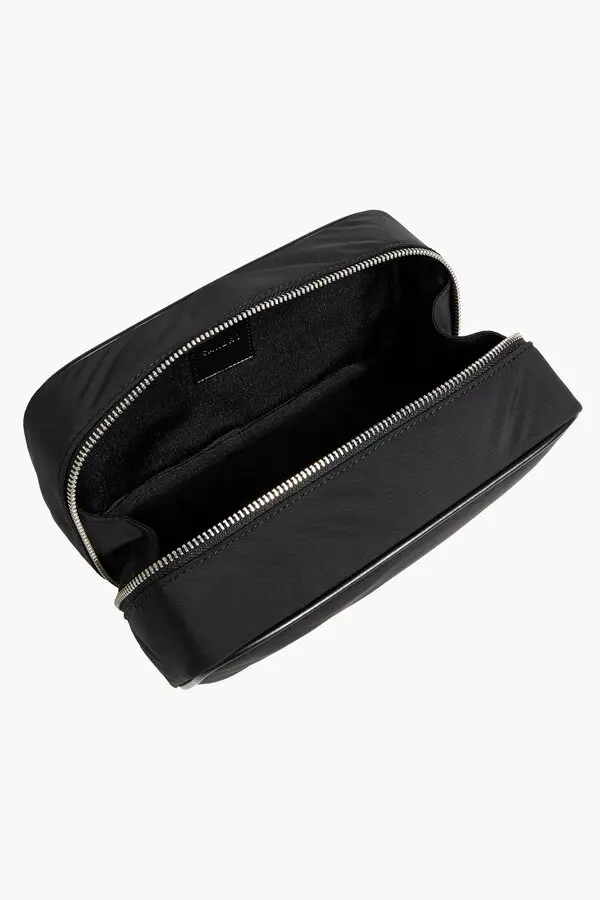 Sandro Leather-Trimmed Shell Wash Bag