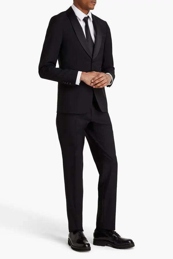 Sandro Wool And Mohairblend Tuxedo Jacket