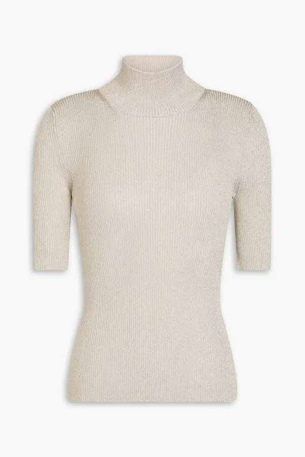Missoni Metallic Ribbed-knit Turtleneck Sweater