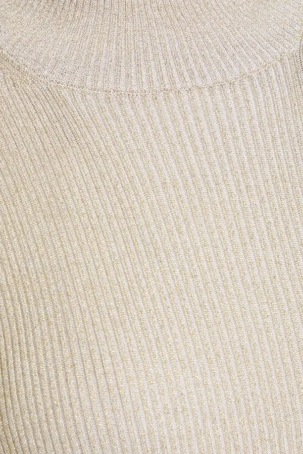 Missoni Metallic Ribbed-knit Turtleneck Sweater