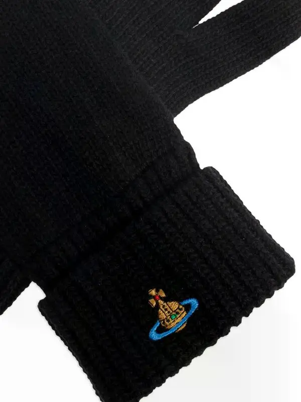 VIVIENNE WESTWOOD Orb-embroidered Gloves