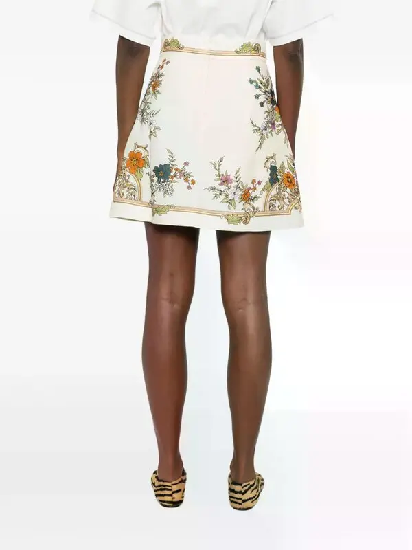 ALEMAIS Floral-print Mini Skirt