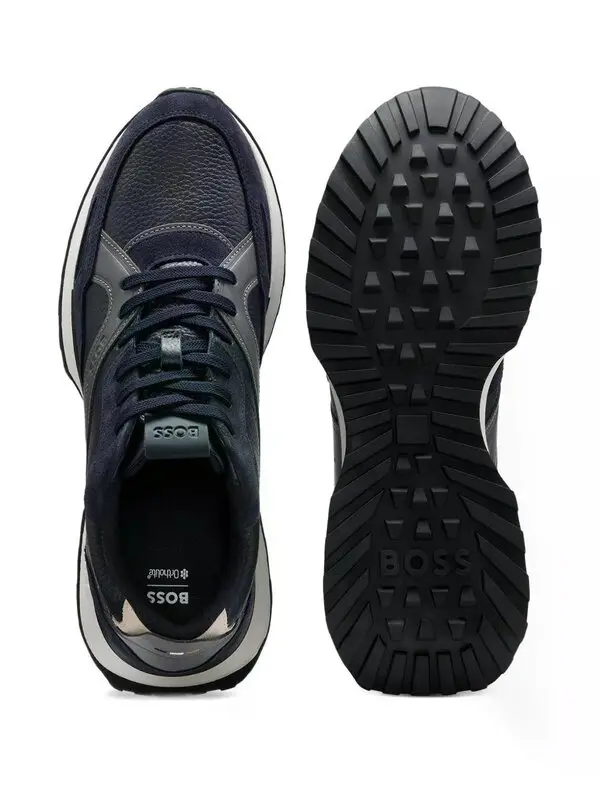 BOSS Leather Panelled Sneakers