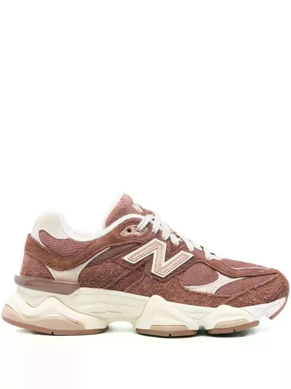 NEW BALANCE Suede Panelled Sneakers - Red
