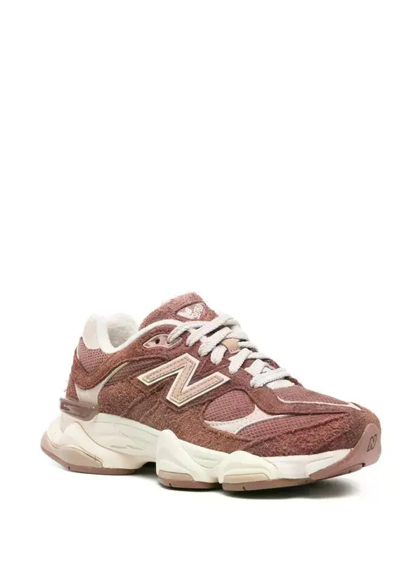 NEW BALANCE Suede Panelled Sneakers - Red