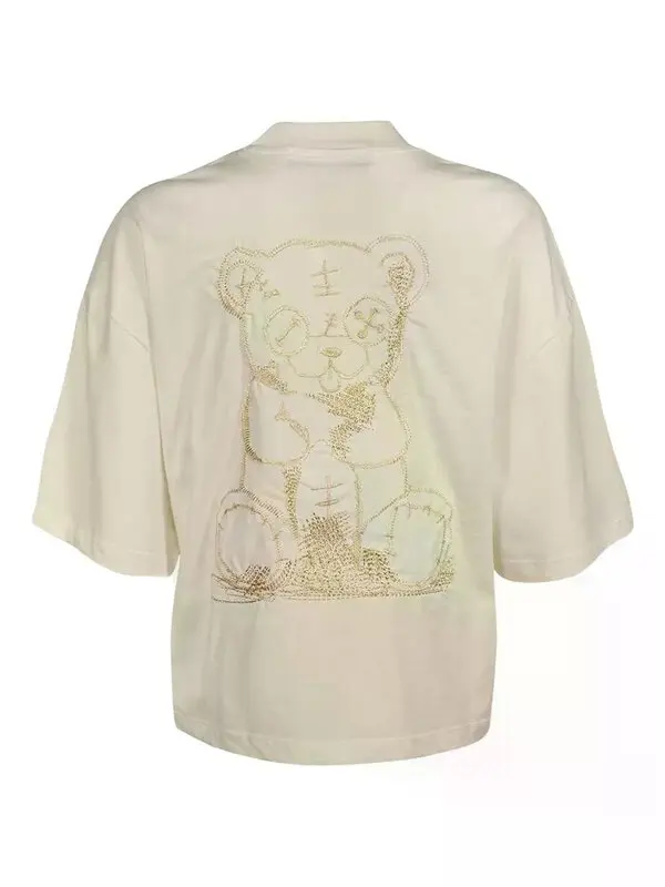 BARROW Embroidered Bear Cotton T-shirt