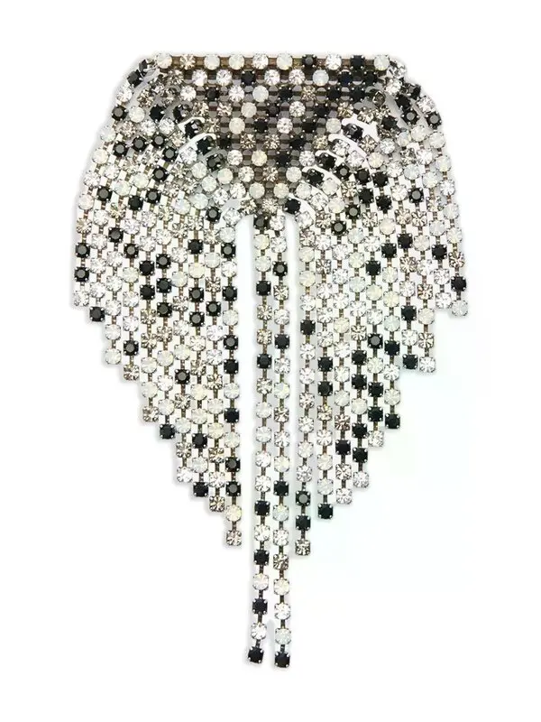 Isabel Marant Faye Crystal-embellished Brooch - Silver