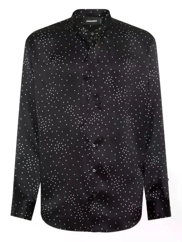 Dsquared2 Polka Dot-print Satin Shirt