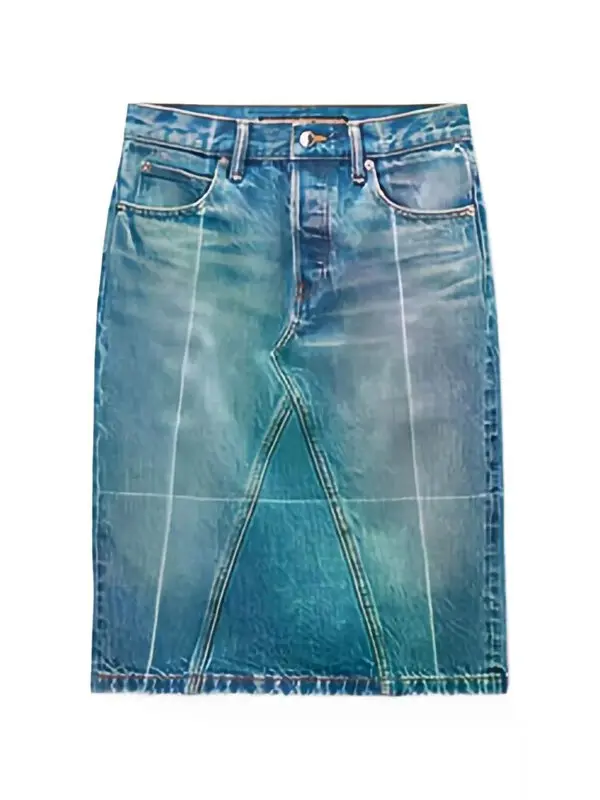 Alexander Wang Denim Midi Skirt - Blue