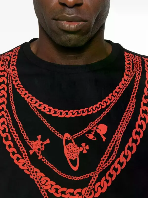 VIVIENNE WESTWOOD Chain-print T-shirt