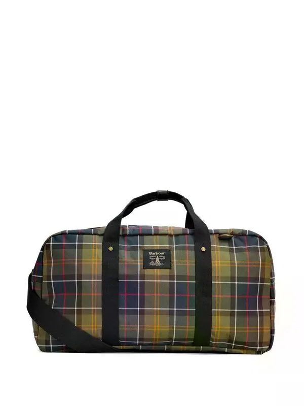 Barbour Checked Travel Bag - Green