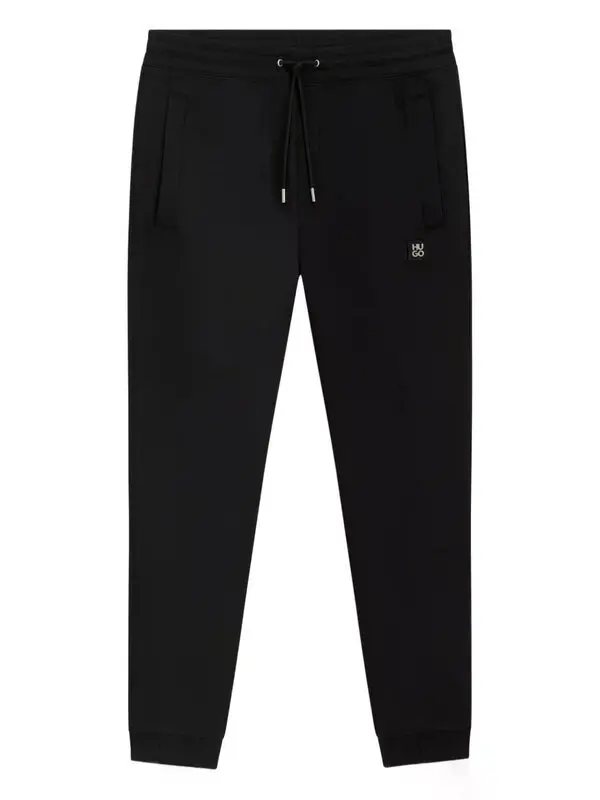 Hugo Logo-patch Drawstring-waistband Track Pants