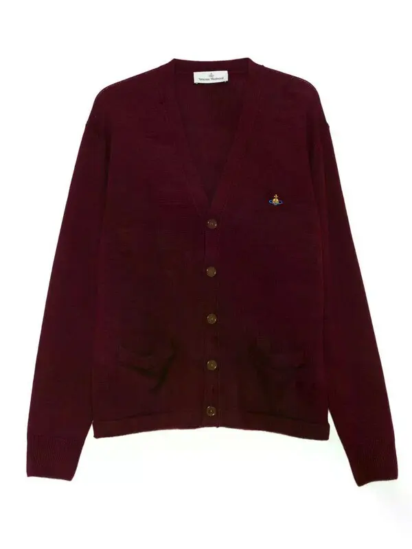 VIVIENNE WESTWOOD Patch-pocket Cardigan - Red