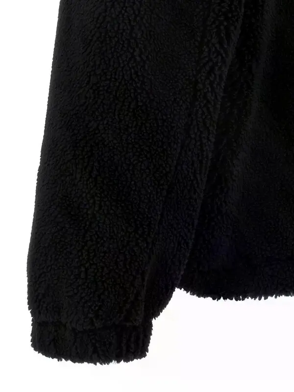 Balenciaga Embroidered-logo Teddy Jacket