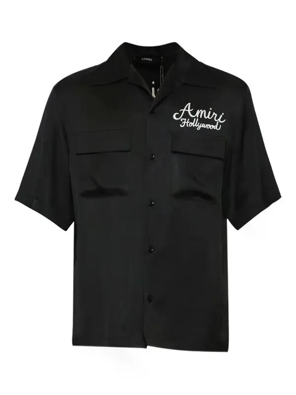 Amiri Logo-print Shirt - Black