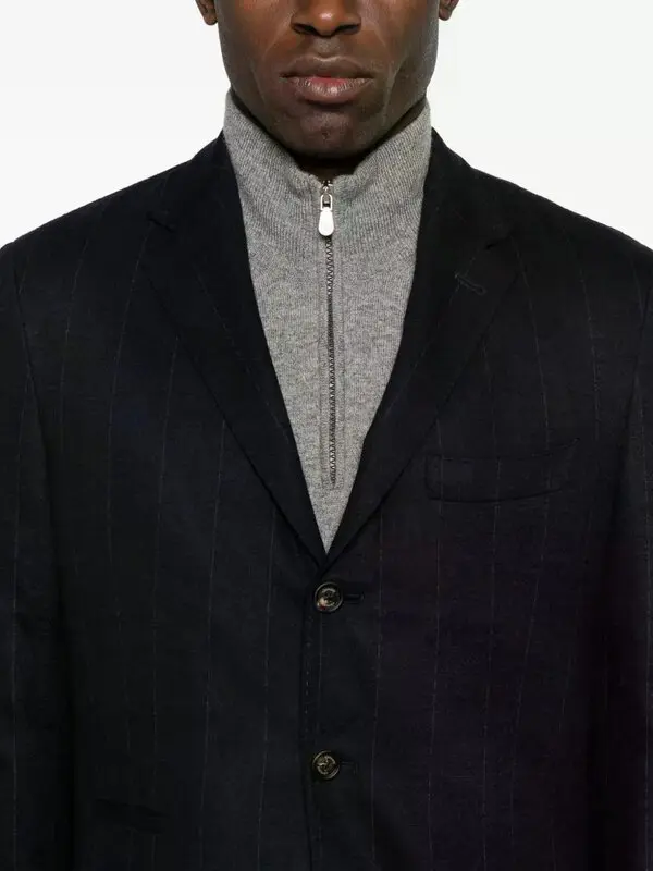 Eleventy Pinstripe Wool Suit