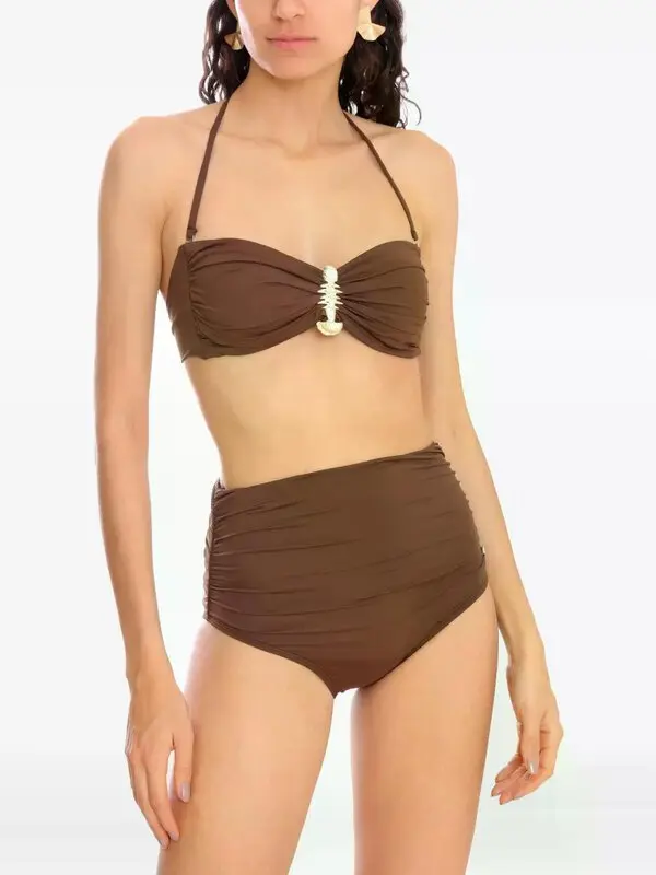 BRIGITTE Embellished High-waisted Bikini