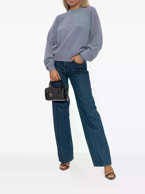Alexander Wang Logo-embossed Jumper - Blue