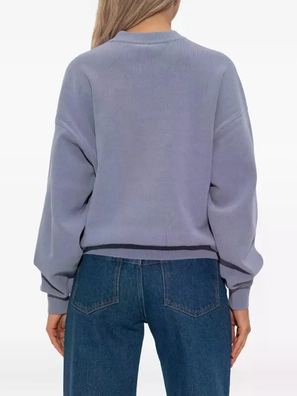 Alexander Wang Logo-embossed Jumper - Blue