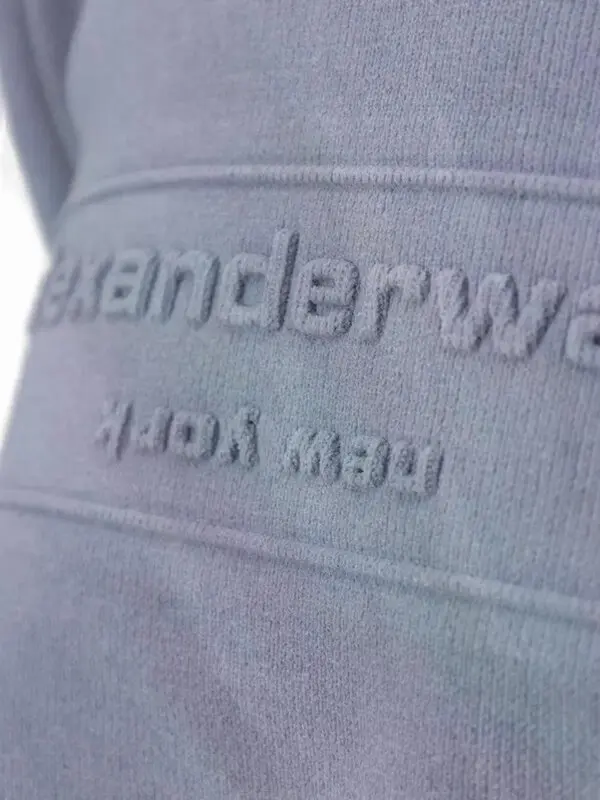 Alexander Wang Logo-embossed Jumper - Blue