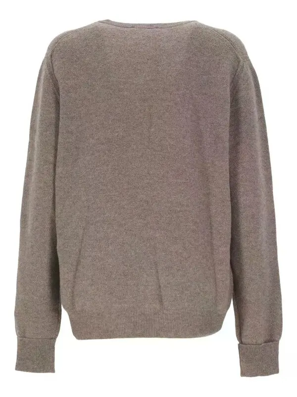 OLIVER LATTUGHI Cashmere Crew Neck Sweater - Neutrals