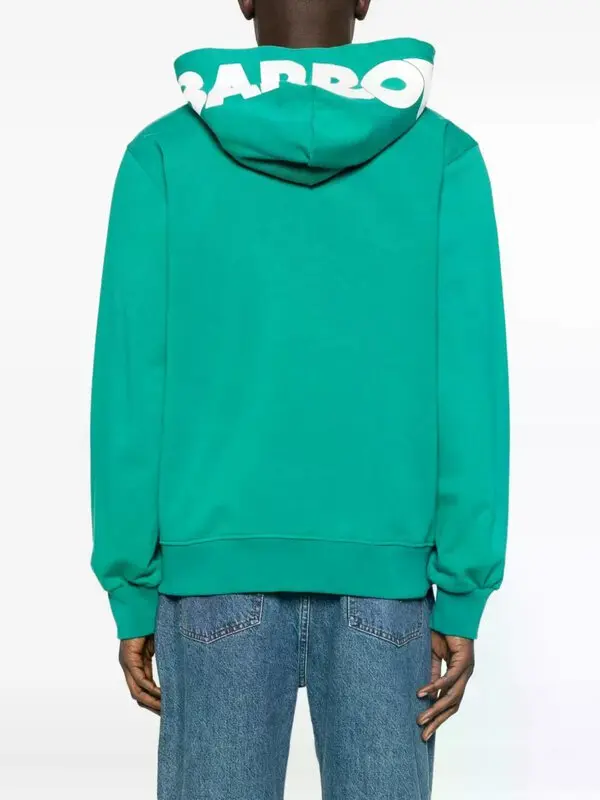 BARROW Printed Kangaroo-pocket Hoodie