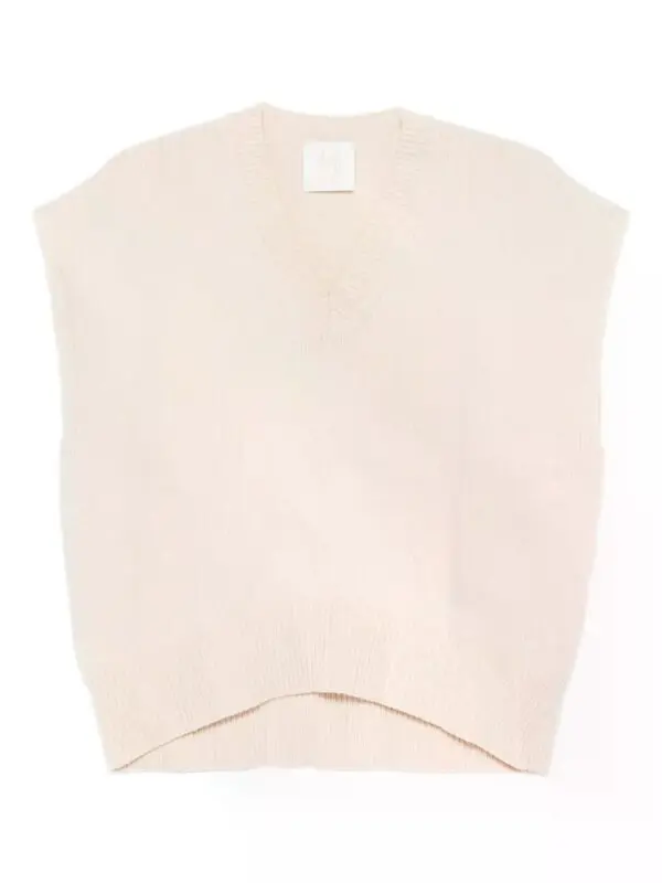 Marella Sleeveless Knit Vest - Neutrals