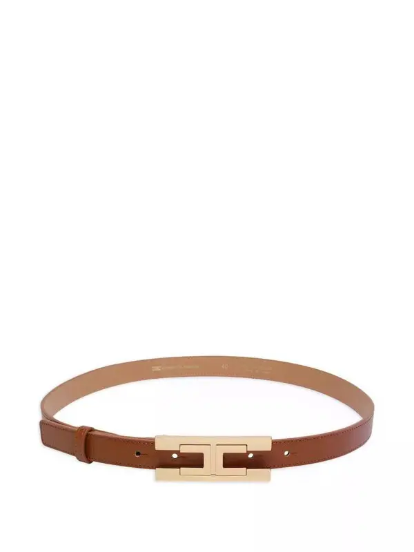Elisabetta Franchi Logo-buckle Belt - Brown
