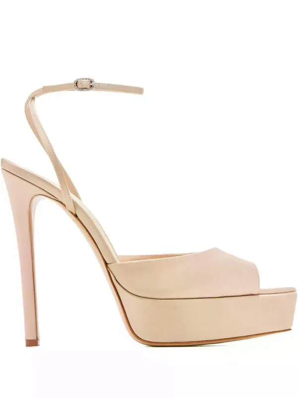 ANDREA WAZEN 140mm Loulou Platform Peep-toe Sandals