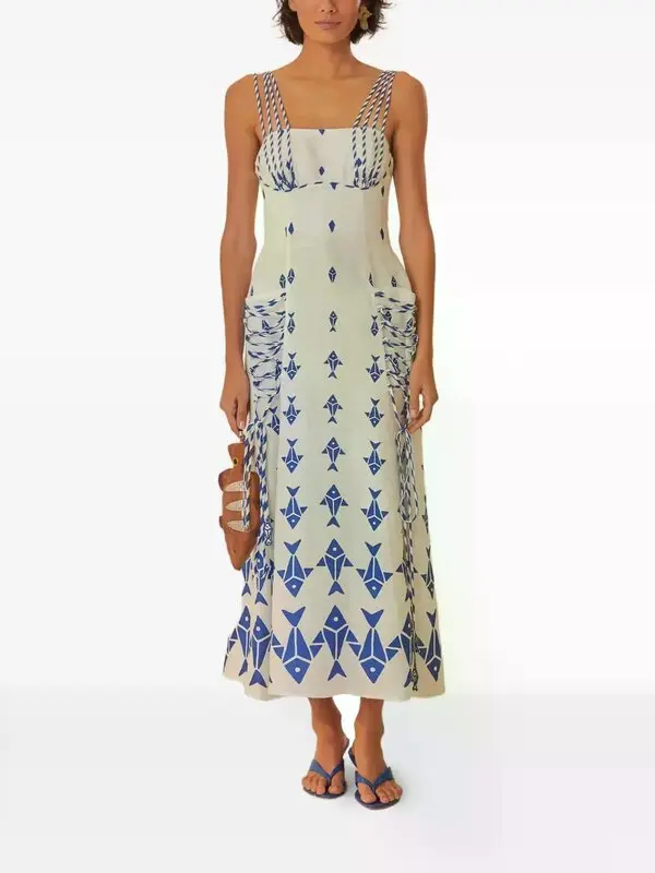 Farm Rio Fish-print Dress