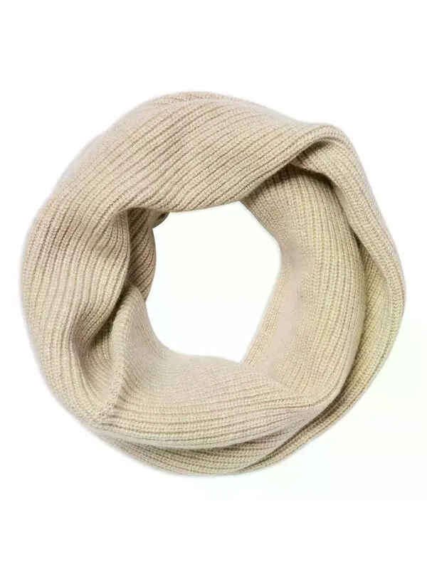 Eric Bompard Ribbed Cashmere Snood - Neutrals