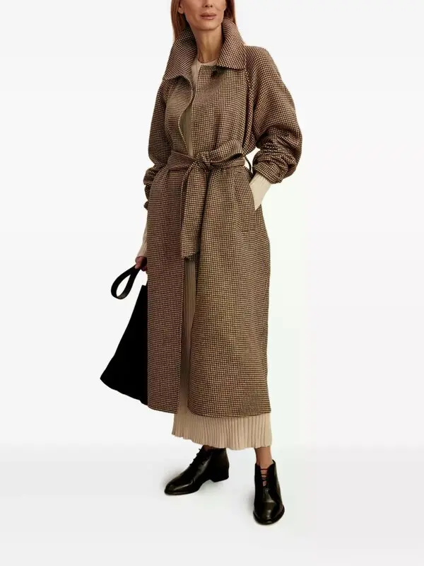 Varley Belted Puppytooth Coat