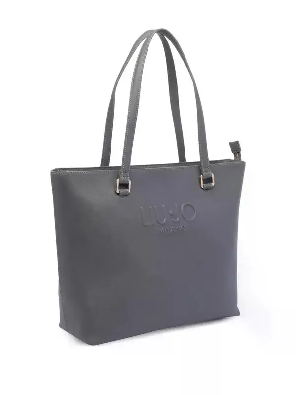 Liu Jo Logo Embossed Tote Bag - Grey