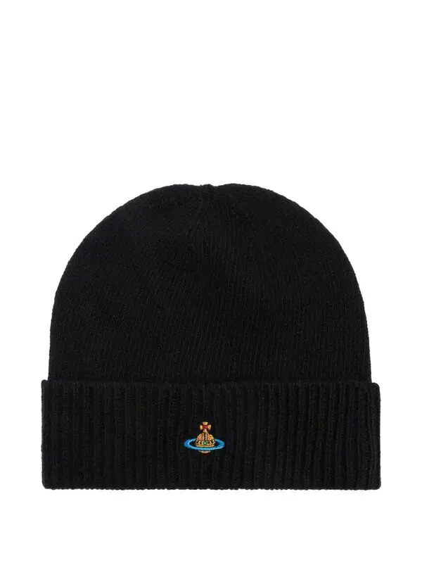VIVIENNE WESTWOOD Cashmere Beanie - Black