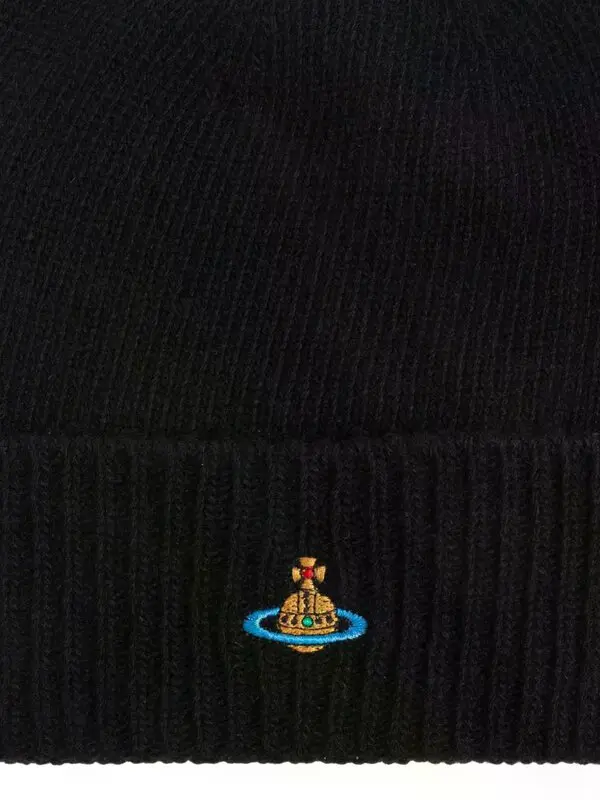VIVIENNE WESTWOOD Cashmere Beanie - Black