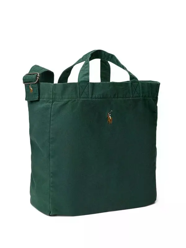 Polo Ralph Lauren Pony Logo-embroidered Tote Bag - Green