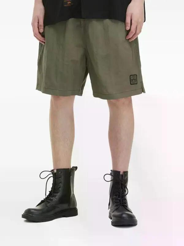 Alpha Industries Logo-patch Shorts