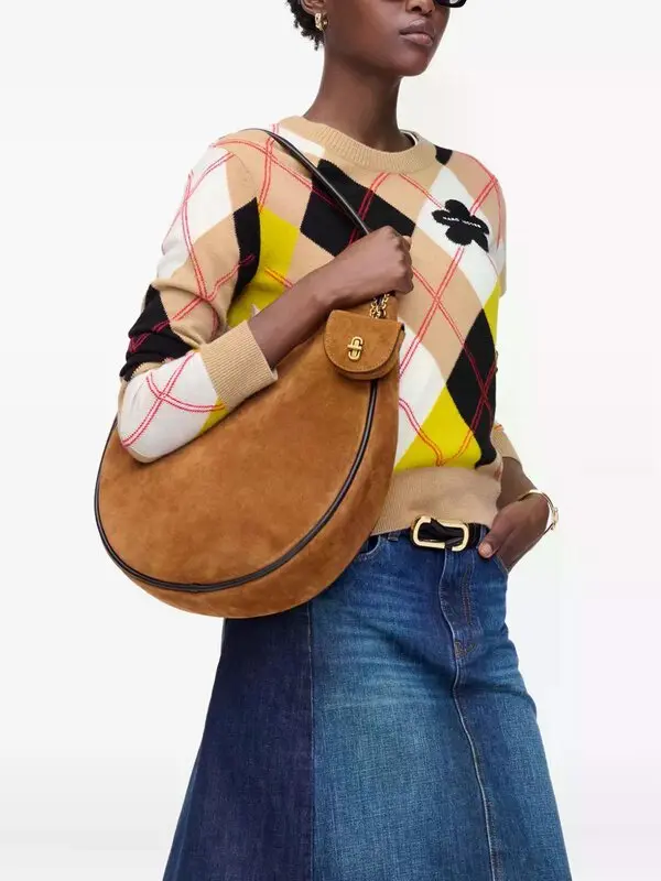 Marc Jacobs Large Dual Suede Shoulder Bag - Brown